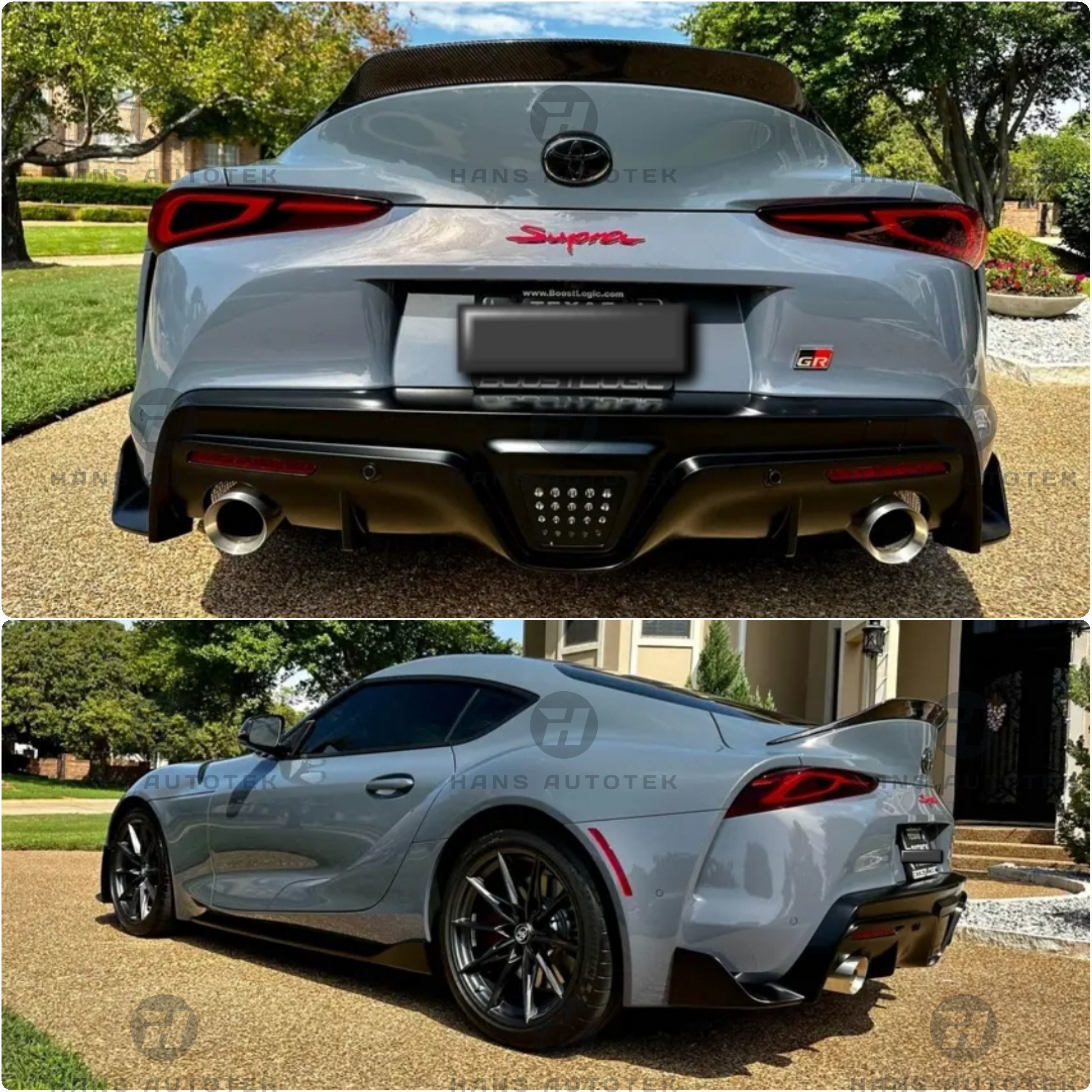 FULL CARBON FIBER A91 STYLE REAR TRUNK SPOILER FOR TOYOTA SUPRA MK5 A9 ...